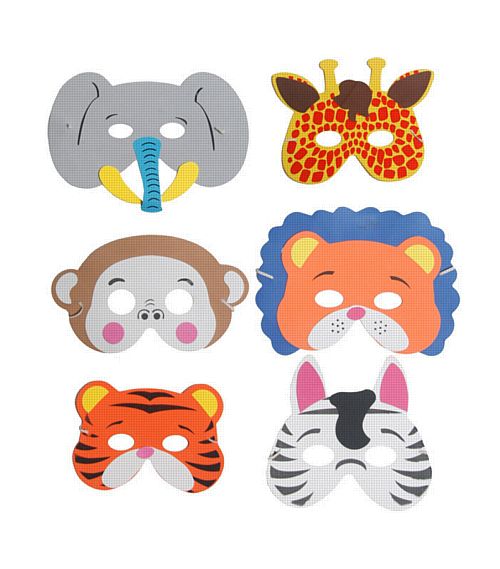 Assorted Jungle Foam Animal Masks - Box of 288 – Party Packs