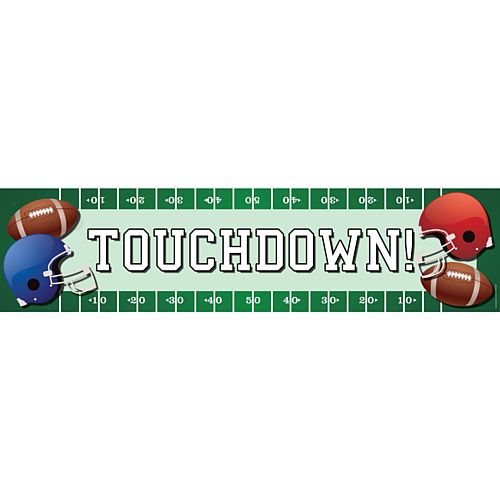 American Football Touchdown Banner - 1.2m – Party Packs
