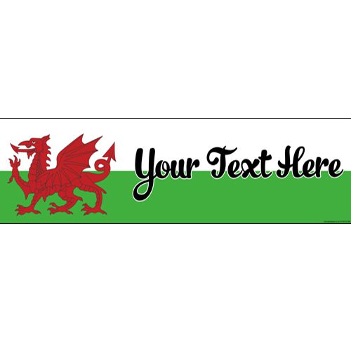 Welsh Personalised Banner - 1.2m – Party Packs