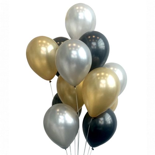 Luxe Metallic Balloon Mix - Pack Of 24 – Party Packs