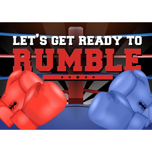 Boxing Let's Get Ready To Rumble Poster - A3 – Party Packs