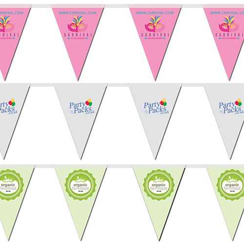 Bespoke Triangular Bunting - 12 Flags - 3m – Party Packs