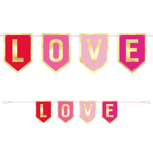 Love Card Letter Banner Bunting - 91cm – Party Packs
