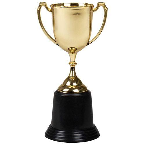 Gold Plastic Trophy - 22cm – Party Packs