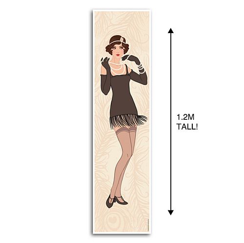 1920's Gatsby Flapper Portrait Wall Banner Decoration - 1.2m – Party Packs