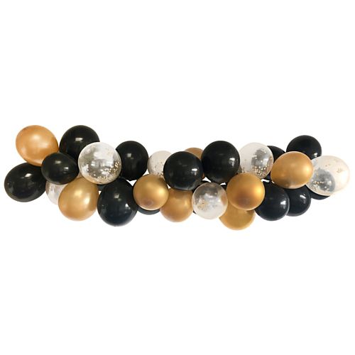 Black & Gold Balloon Arch DIY Kit | Party Packs