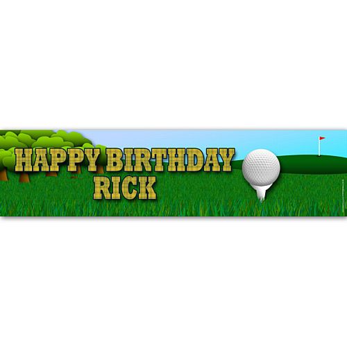 Golf Personalised Banner Decoration - 1.2m – Party Packs