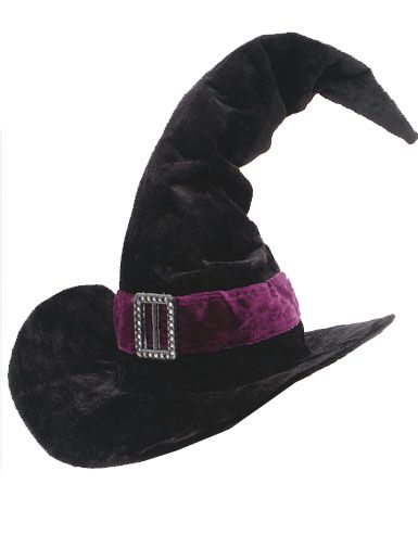 Classic Shape Velvet Witch Hat – Party Packs