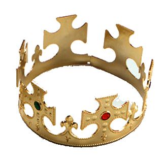 Real Gold King Crown King's Crown #17404MG PURP Multi Gold