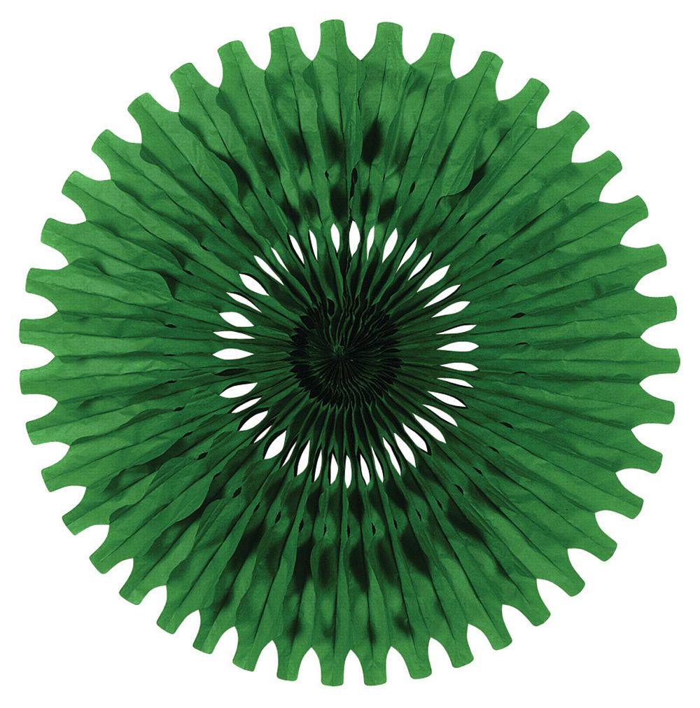 Green Paper Fan - 63.5cm – Party Packs