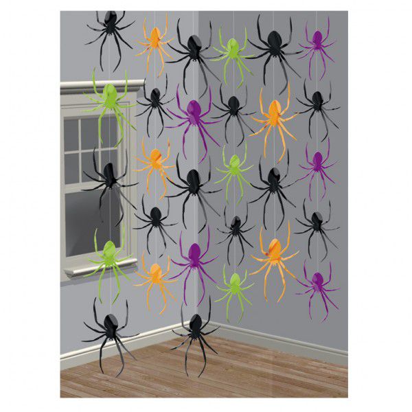 12.6M Spider String Decoration – Party Packs