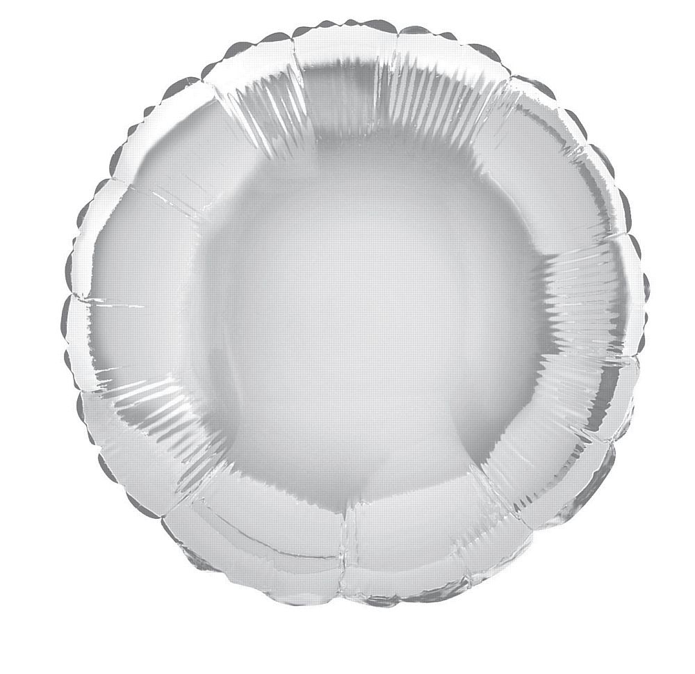 Silver Round Foil Balloon 18" – Party Packs
