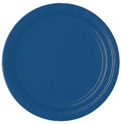 Navy Blue Paper Plate - Each - 9" – Party Packs