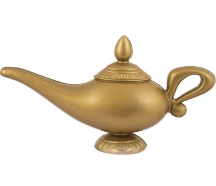 Plastic Gold Genie Lamp - 12cm – Party Packs