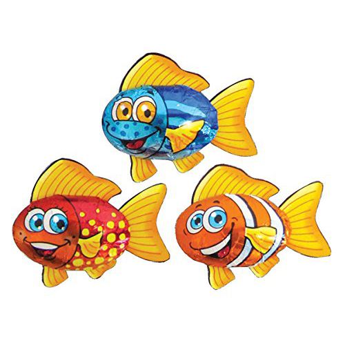 Tropical Fish Chocolate - Assorted Designs - 6.2g - Each – Party Packs
