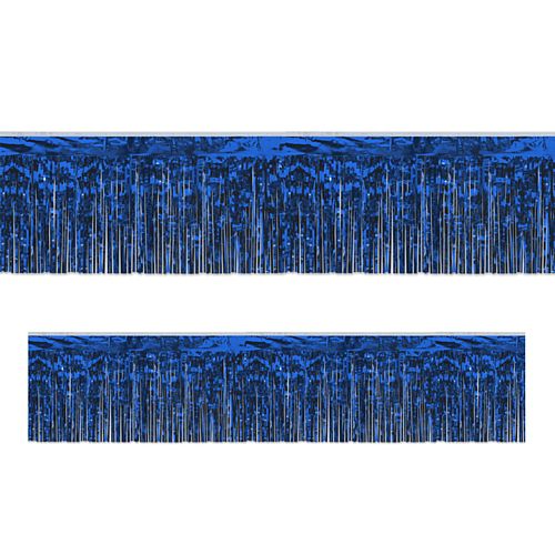 Blue Metallic Fringed Garland - 3m – Party Packs