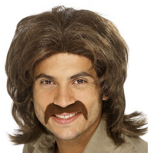 Brown 1970s Bee Gee's Wig – Party Packs