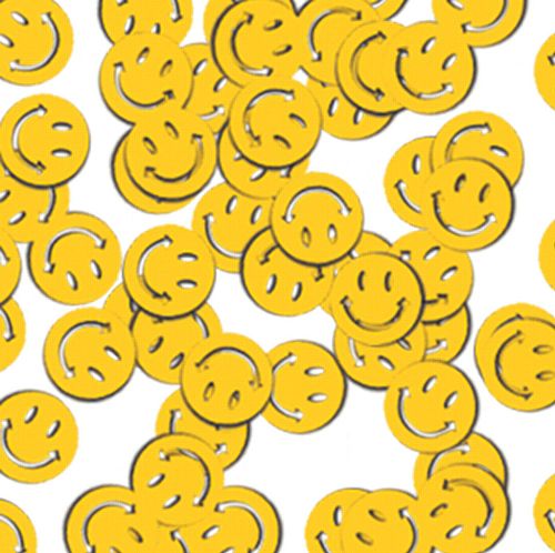 Yellow Smiley Faces Confetti 1OZ – Party Packs