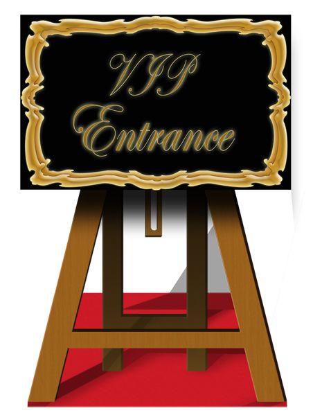 VIP Sign Cardboard Cutout - 1.16m – Party Packs