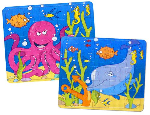 Under the Sea Jigsaw Puzzle - 13cm X 13cm - Assorted designs - Each ...