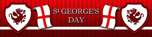 Red St. George's Day Banner – Party Packs