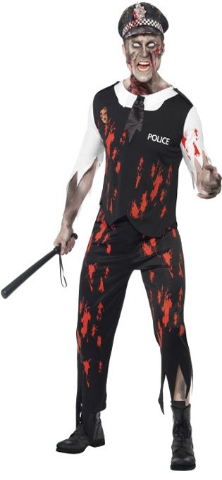 Zombie Policeman Costume – Party Packs