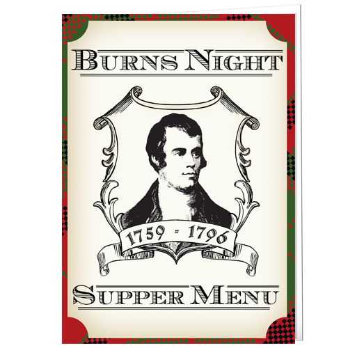 Scottish Celebration Menu Cards - Pack of 16 – Party Packs