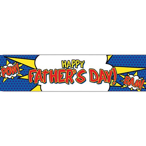 Super Dad Themed Banner - 1.2m – Party Packs