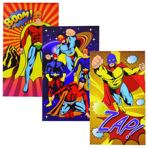 Superhero Notebook - Assorted Designs - Each – Party Packs