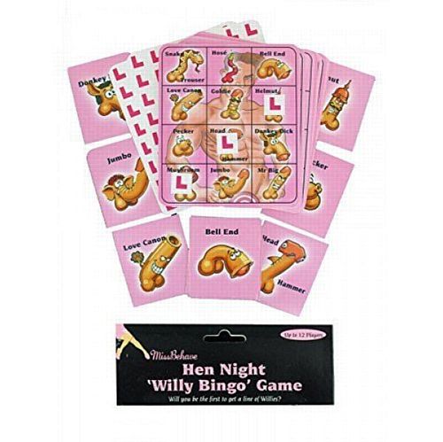 Hen Night Willy Bingo Game – Party Packs