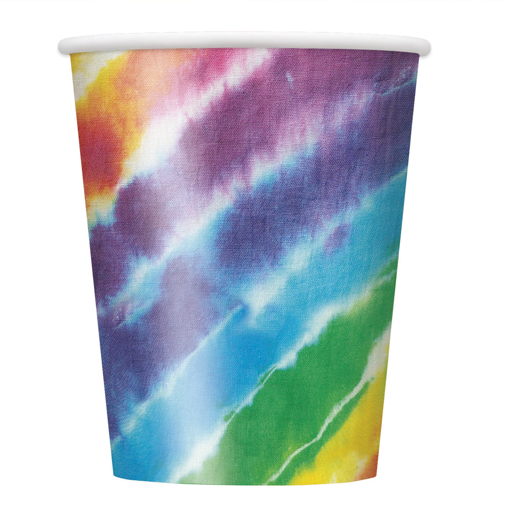 Tie Dye Paper Cups - Pack of 8 - 266ml – Party Packs