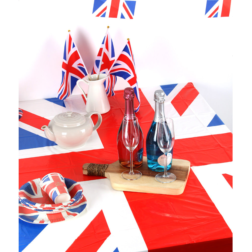 Budget Union Jack Flag Paper Tablecloth - 1.8m – Party Packs