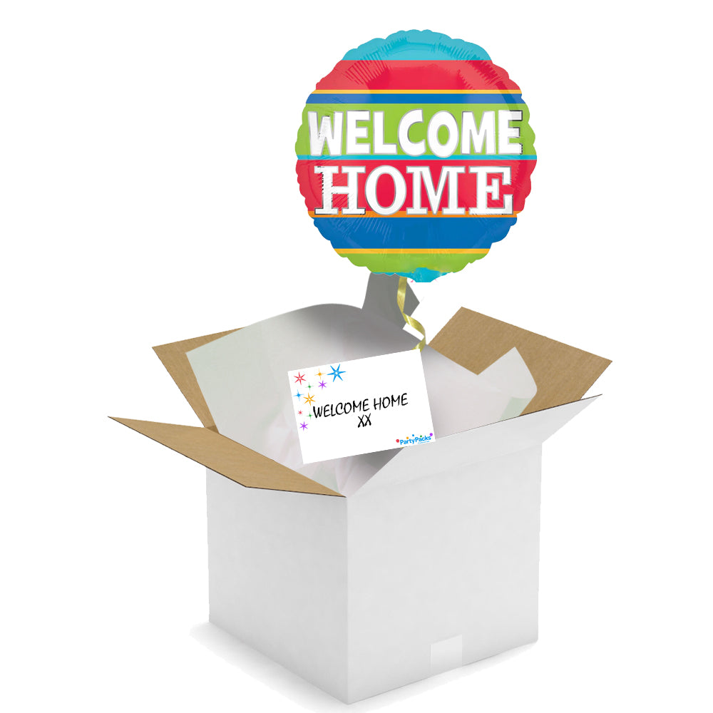 Send a Balloon - Stripey Welcome Home Balloon – Party Packs