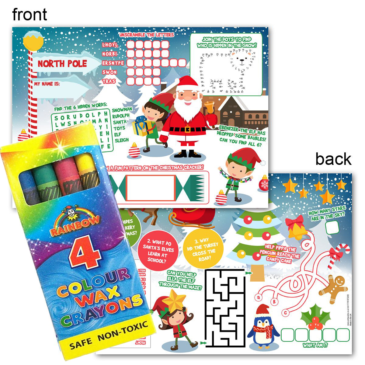 Christmas Colouring Activity Pack - Pack of 100 – Party Packs